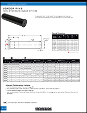 LEADER PINS - BLACK NITRIDE - Progressive Components
